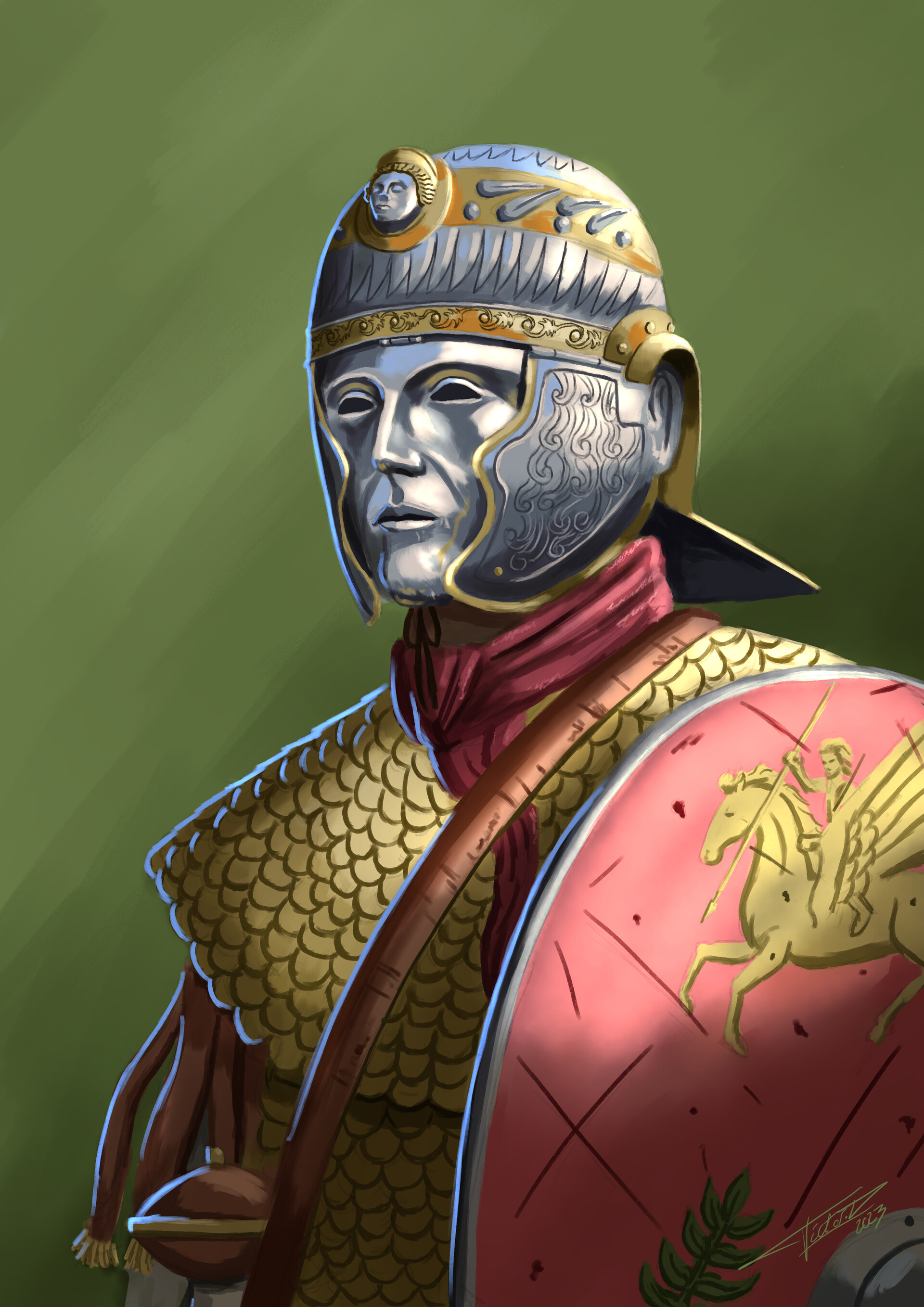 ArtStation - Roman Auxiliary Cavalry Decurion. 2nd century AD.