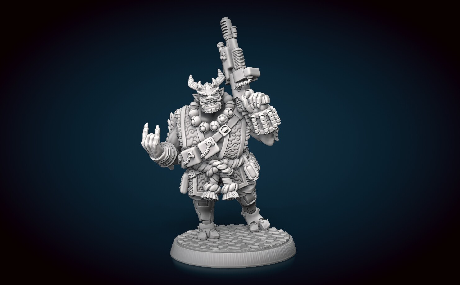 ArtStation - Shadowrun Troll Heavy Gunner