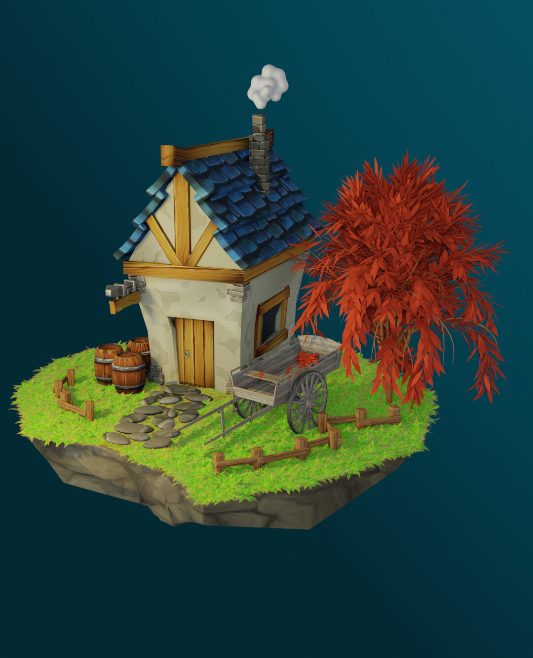 ArtStation - Stylized house