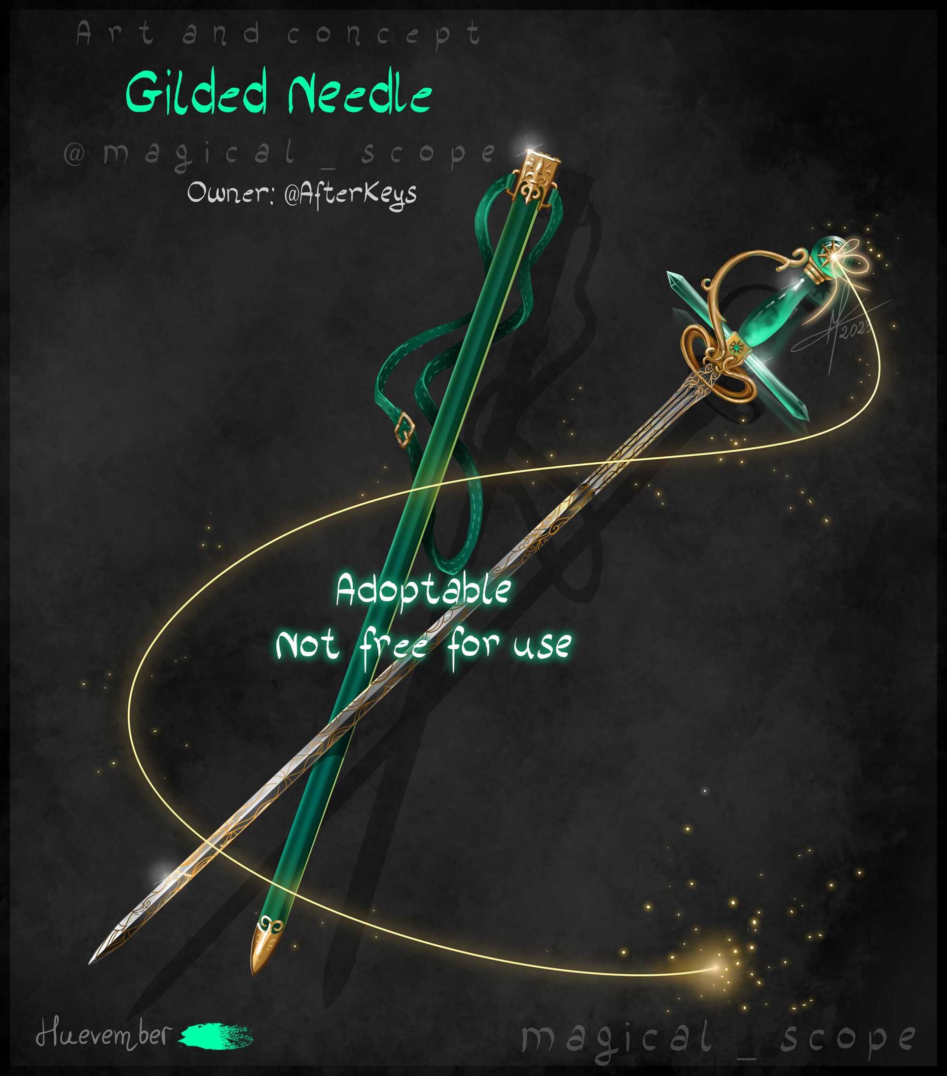 ArtStation - Huevember 16: Gilded Needle