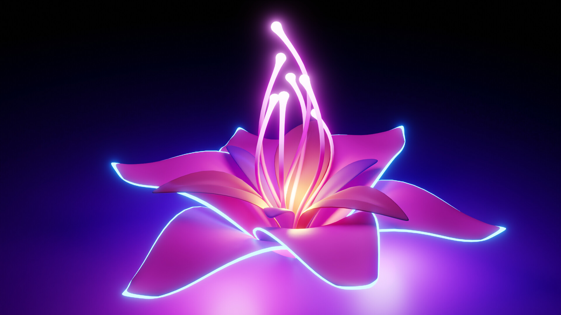 ArtStation - Glowing flower