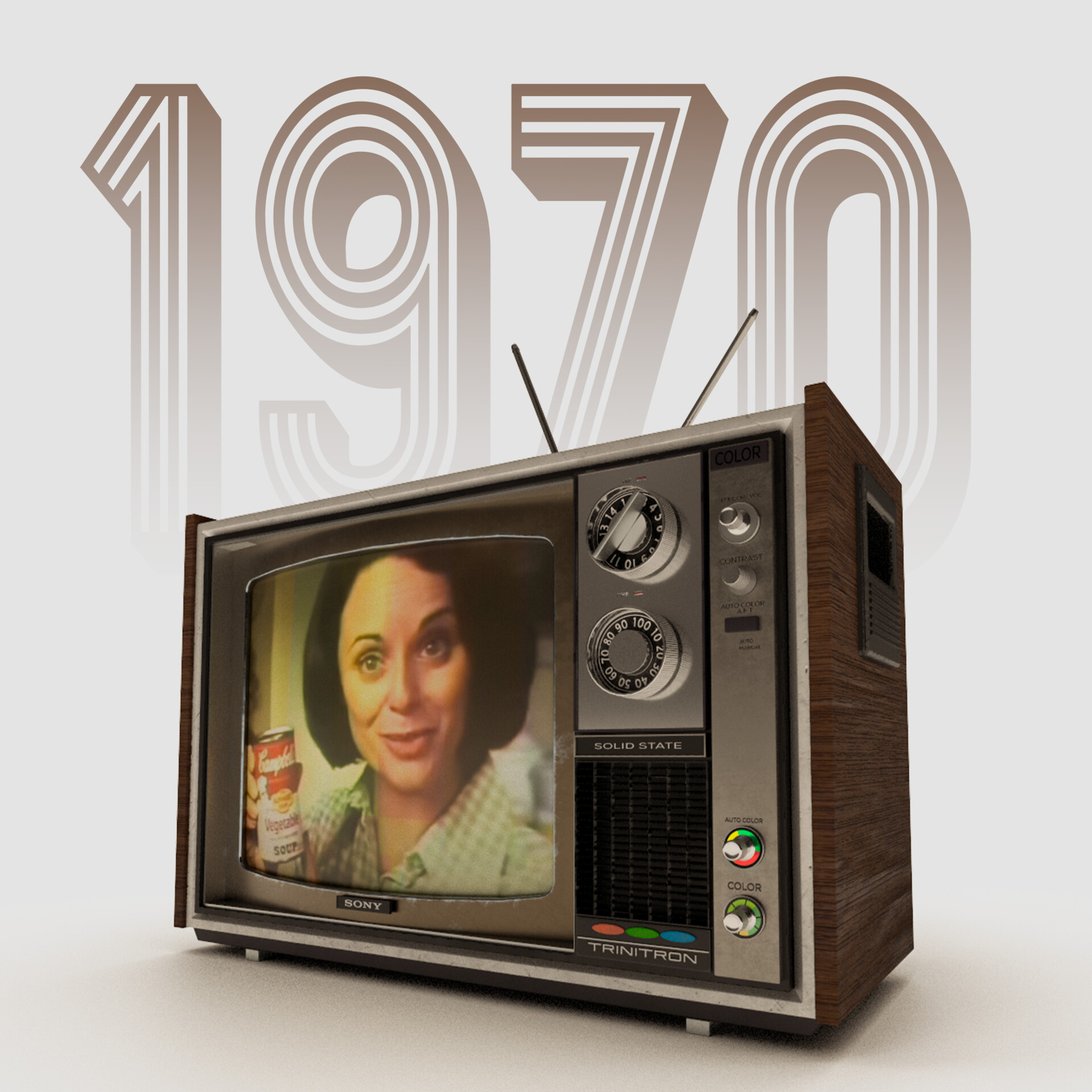 ArtStation - 1970 Sony Trinitron Television