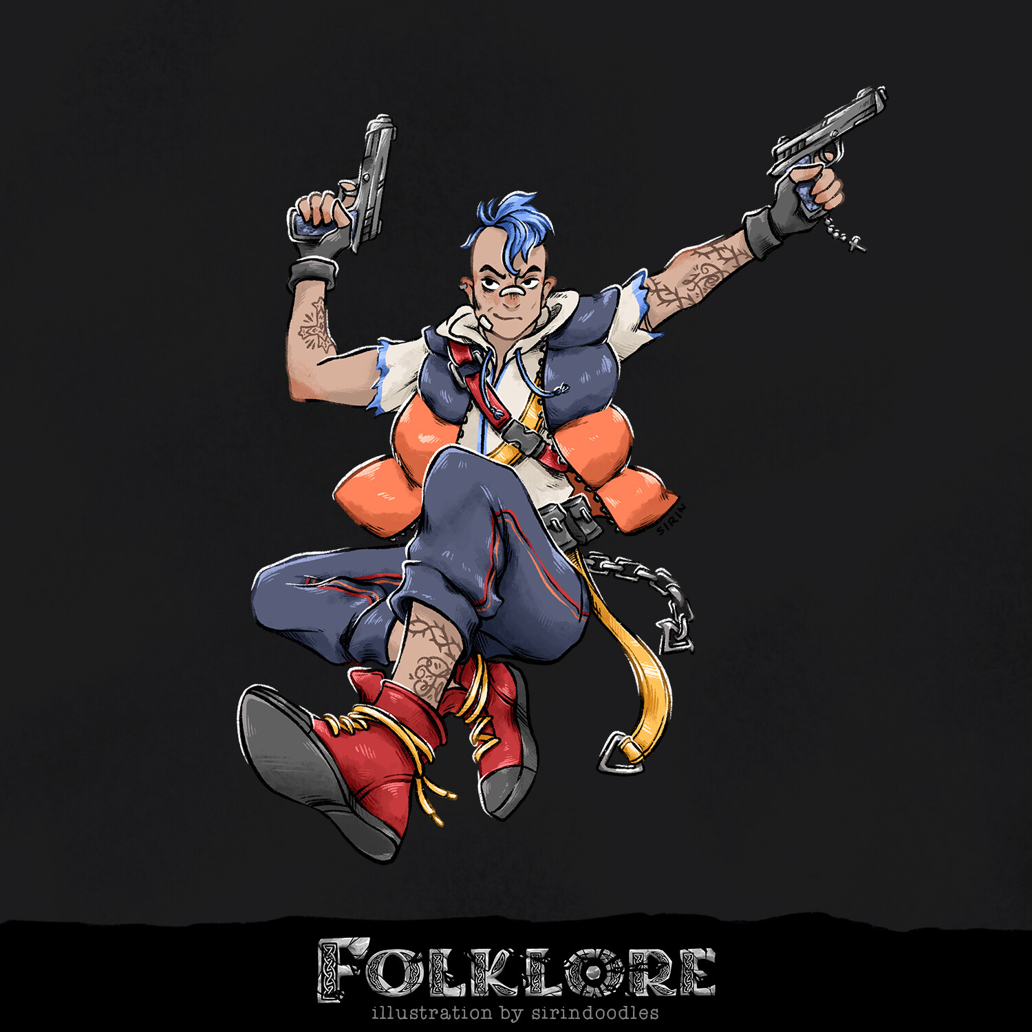 ArtStation - Punk Gunner - Folklore fantasy game illustration - Book ...