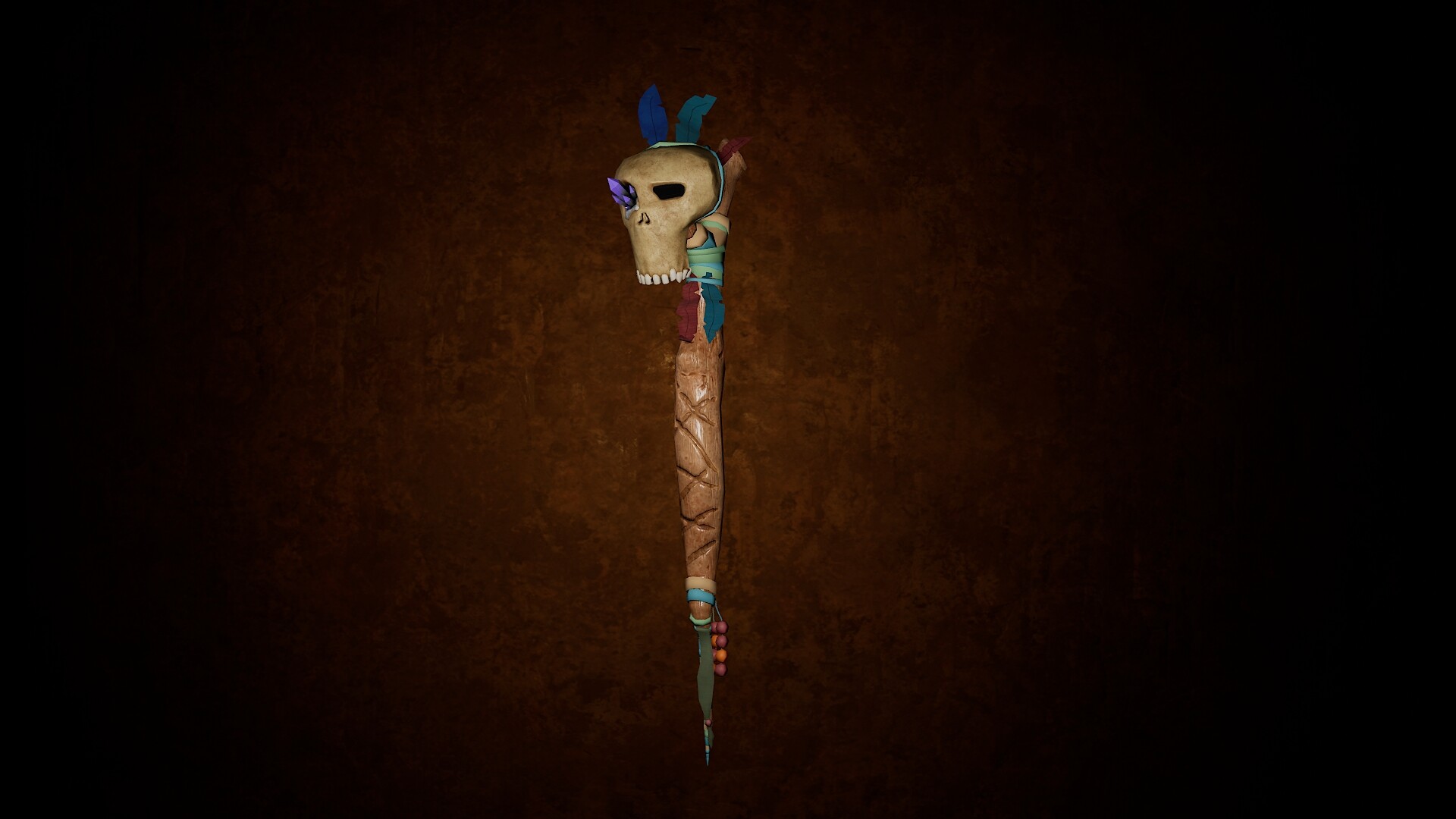 ArtStation - Stylized Shaman Staff