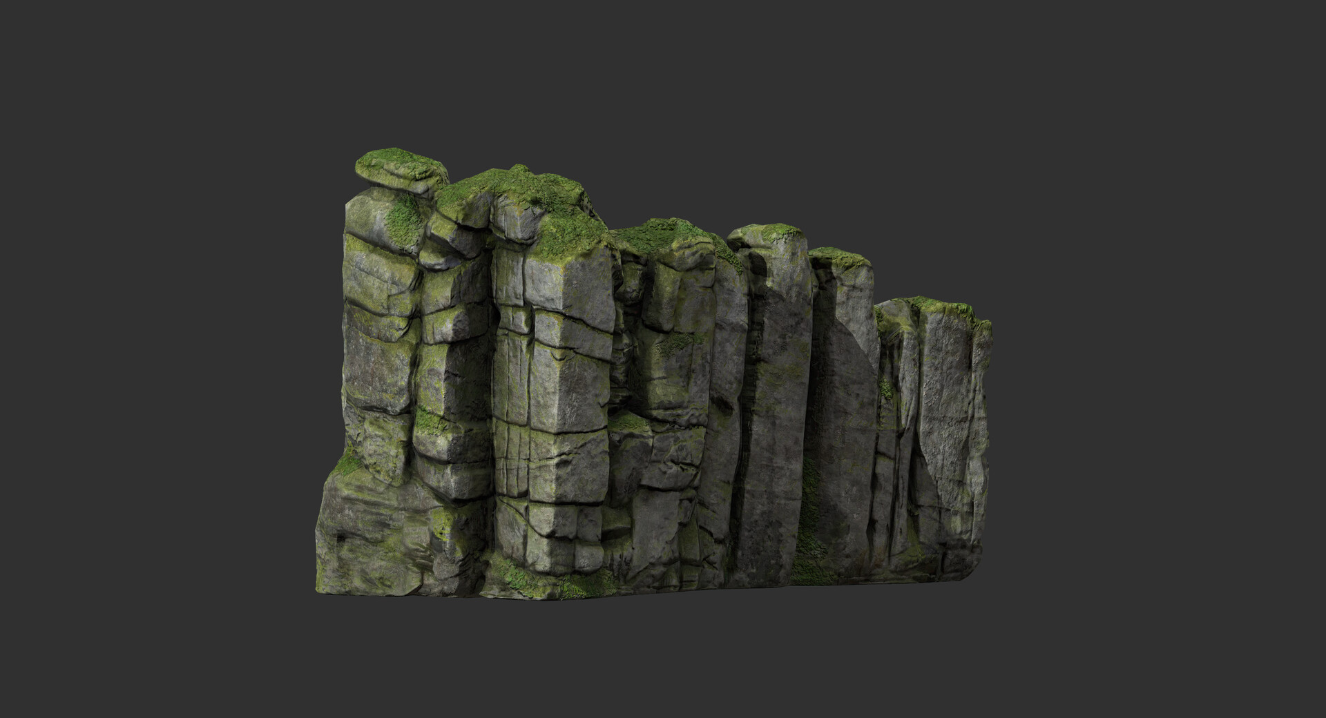 ArtStation - Blocky rocks hand painted and sculpted 3D