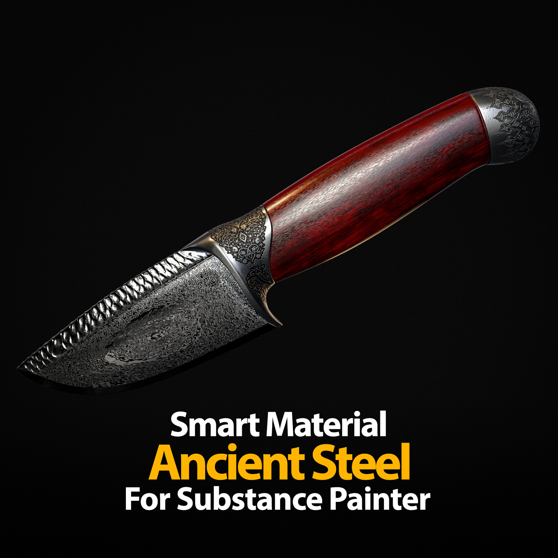 ArtStation - Ancient Steel Smart Material For Substance Painter