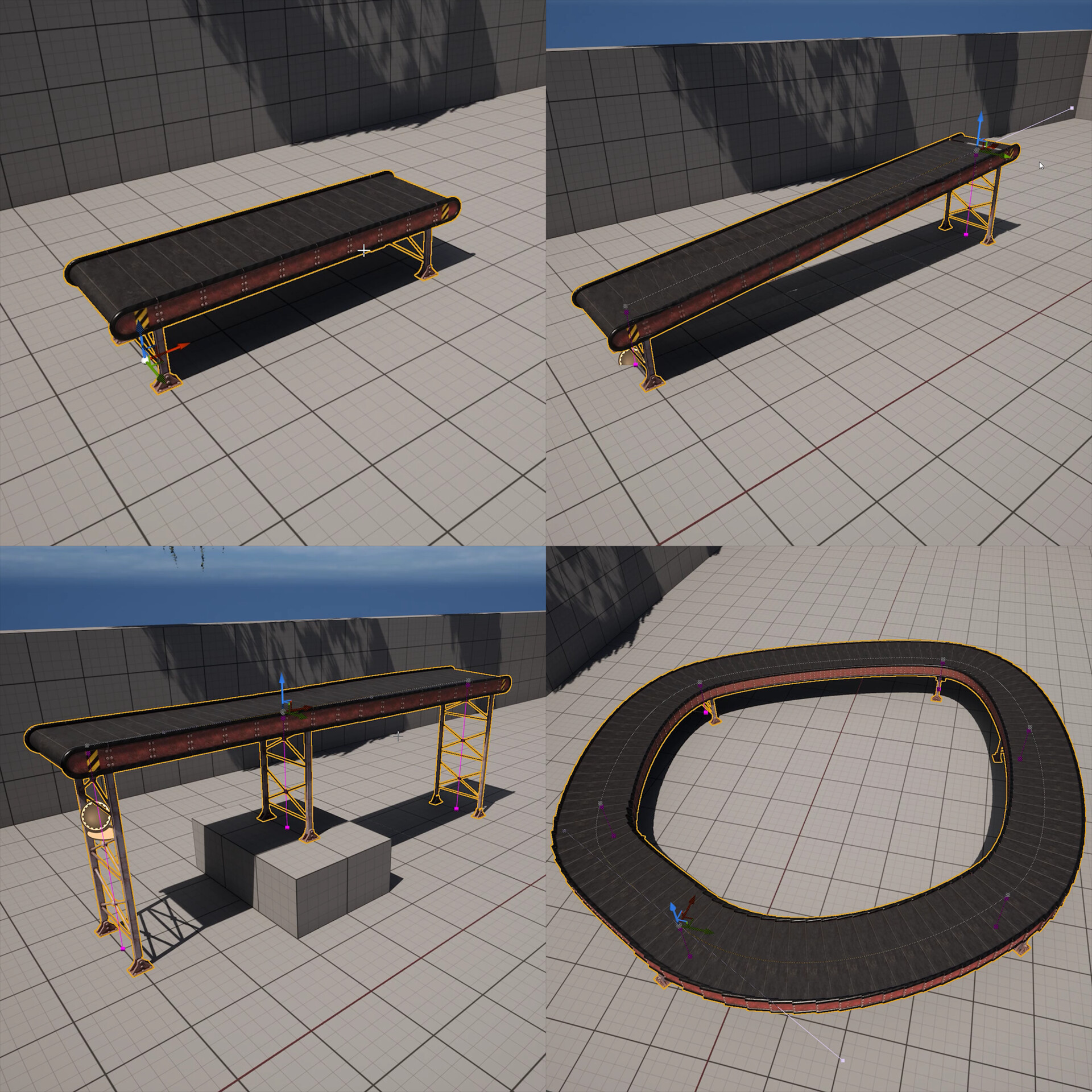 ArtStation - Procedural conveyor belt generator for Headless JEFF-3