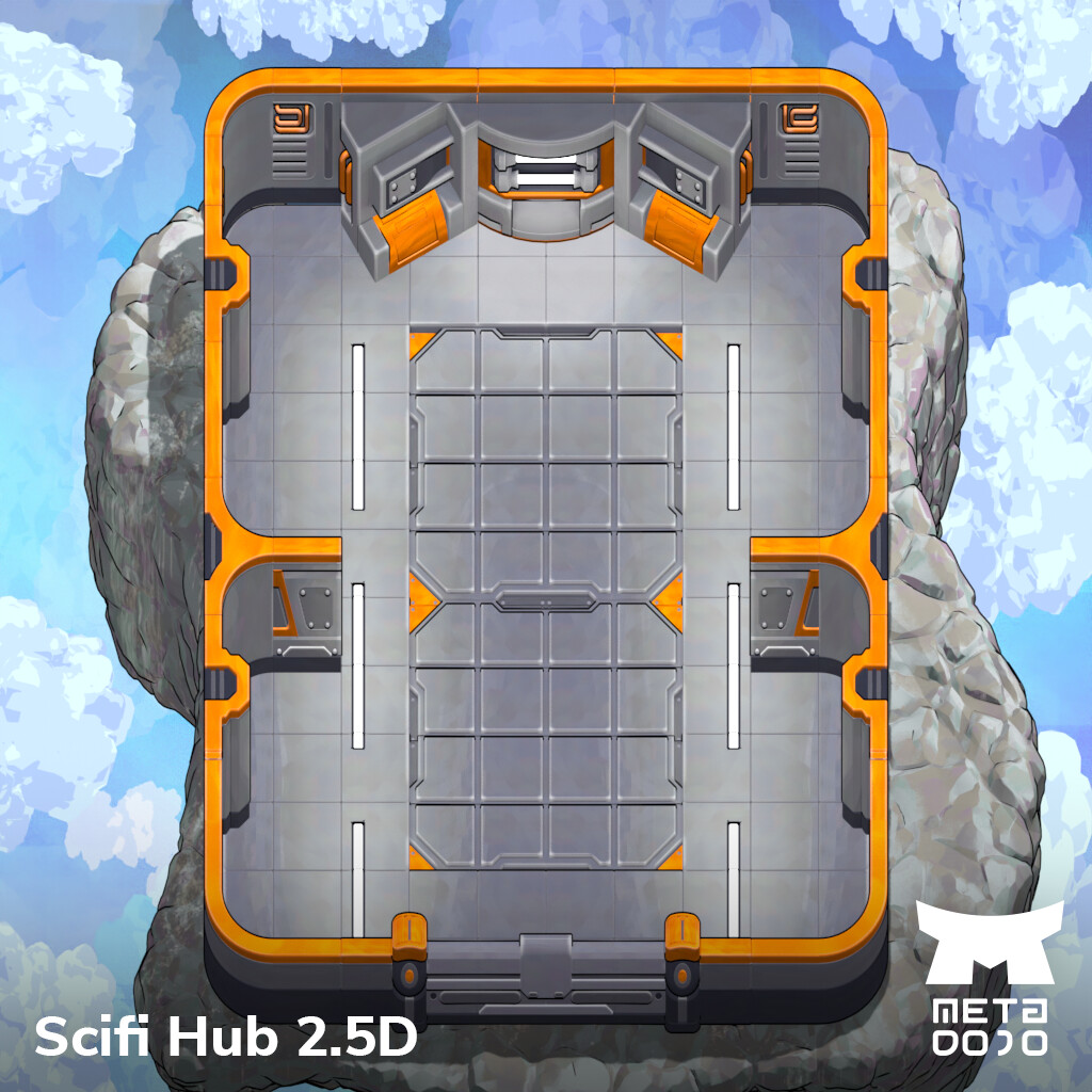 ArtStation - Scifi Hub 2.5D