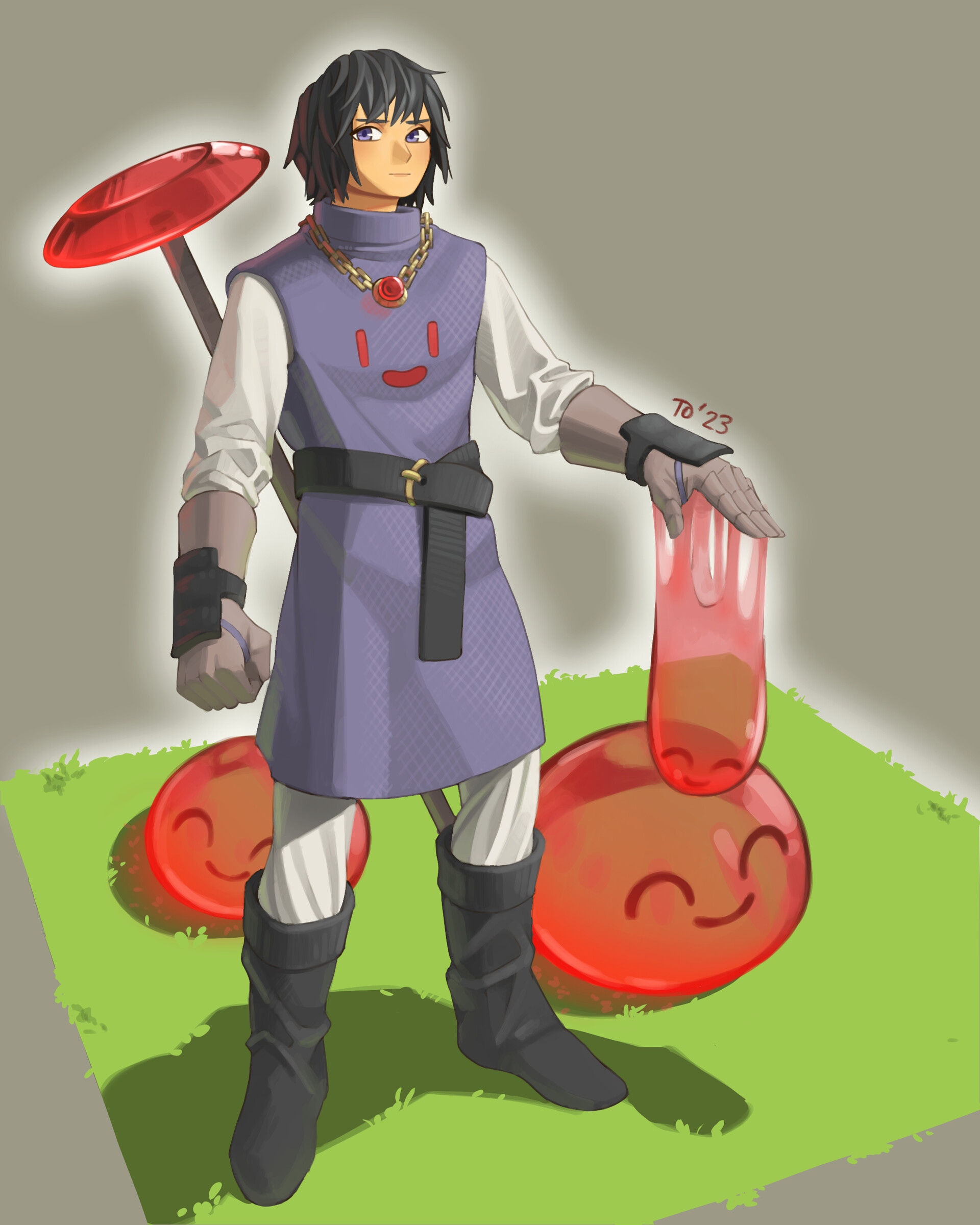 ArtStation - Slimy Smiley Slime Shepherd 😊