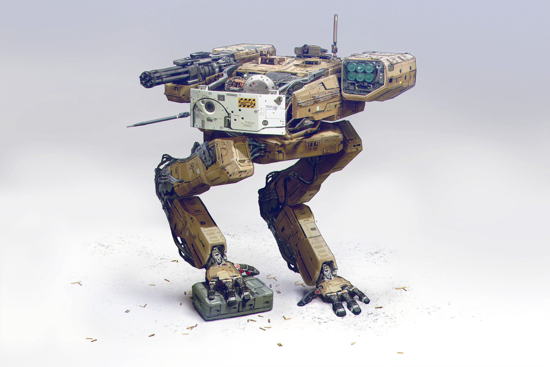 ArtStation - bipedal Mech, a new piece of demonstration work for my ...