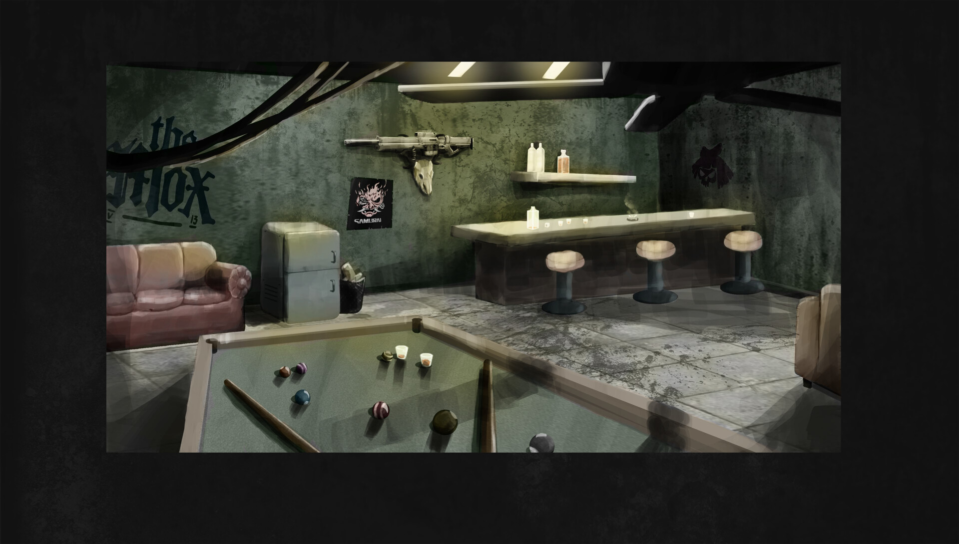 ArtStation - Cyberpunk Bar