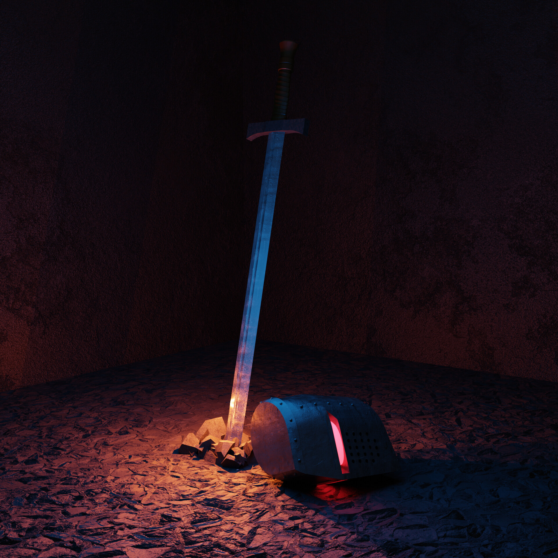 ArtStation - The evil knight rest-place