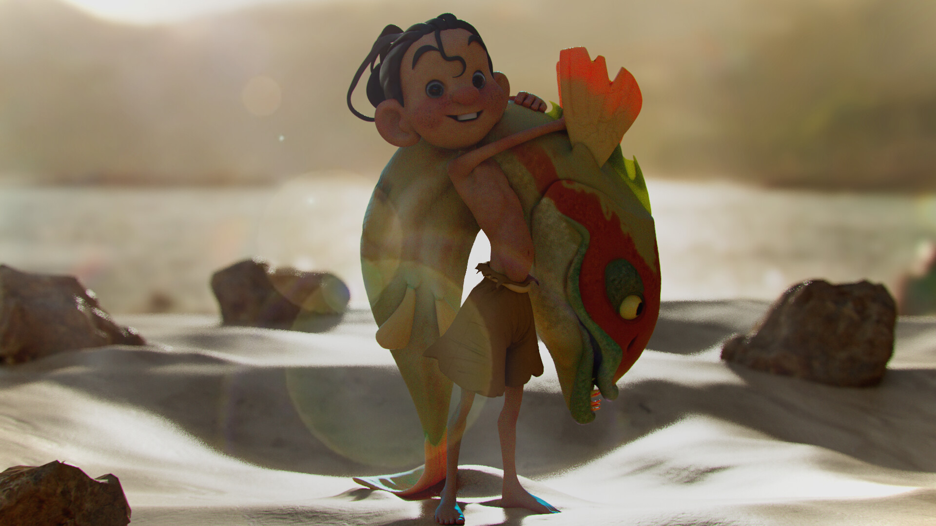 Gabriel Lacerda - The Fish and the Child 'Lookdev'