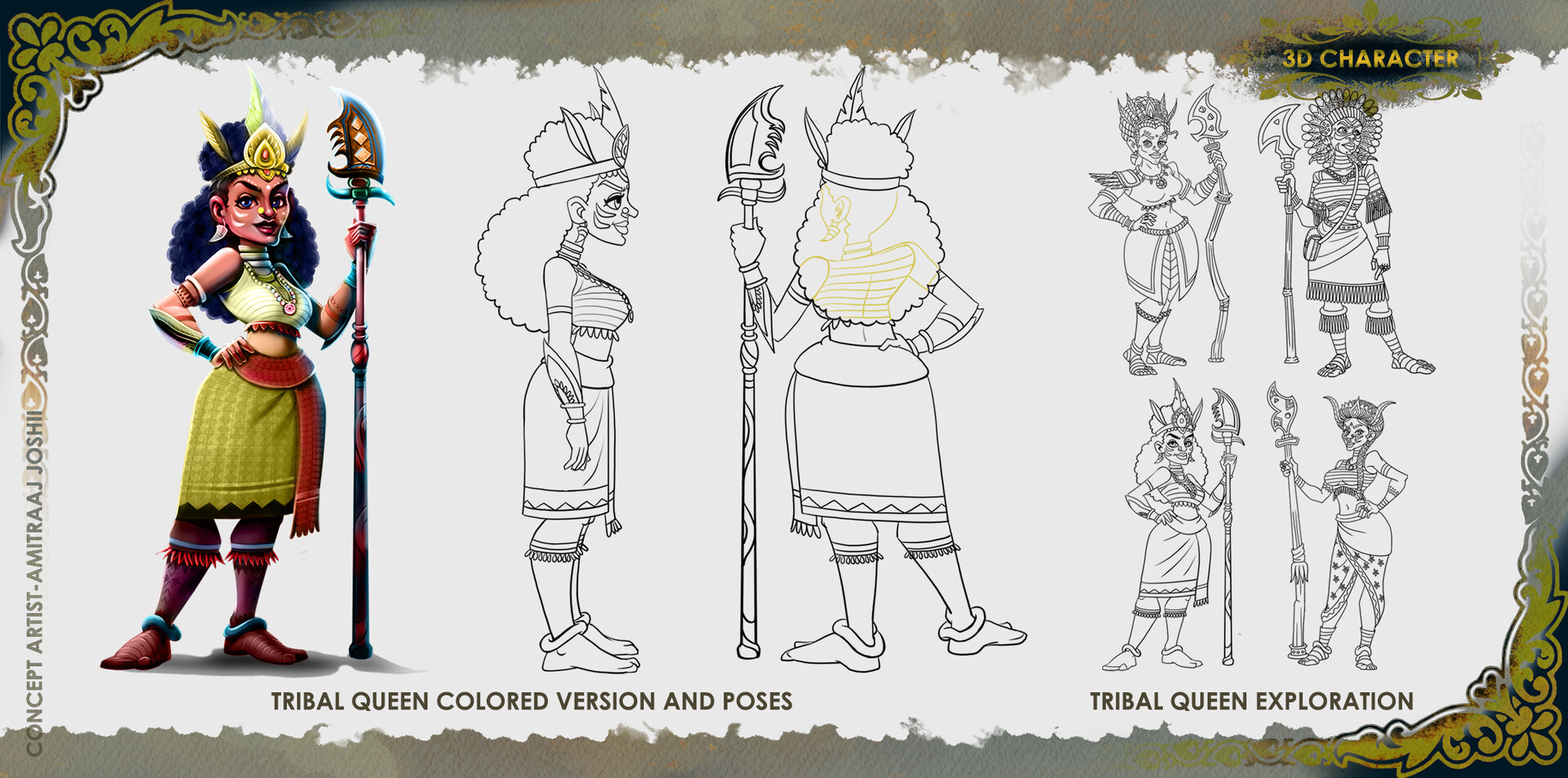 ArtStation - Tribal Queen Concept Art