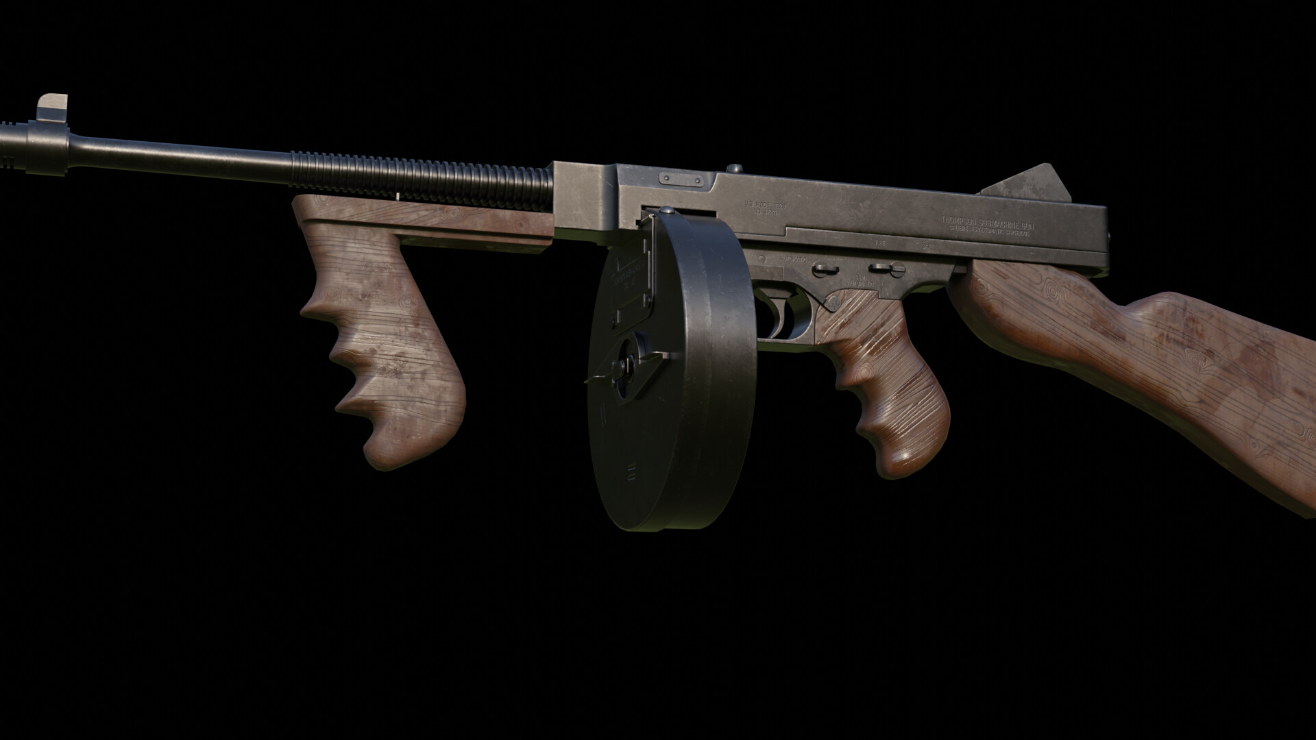ArtStation - Thompson Submachine Gun
