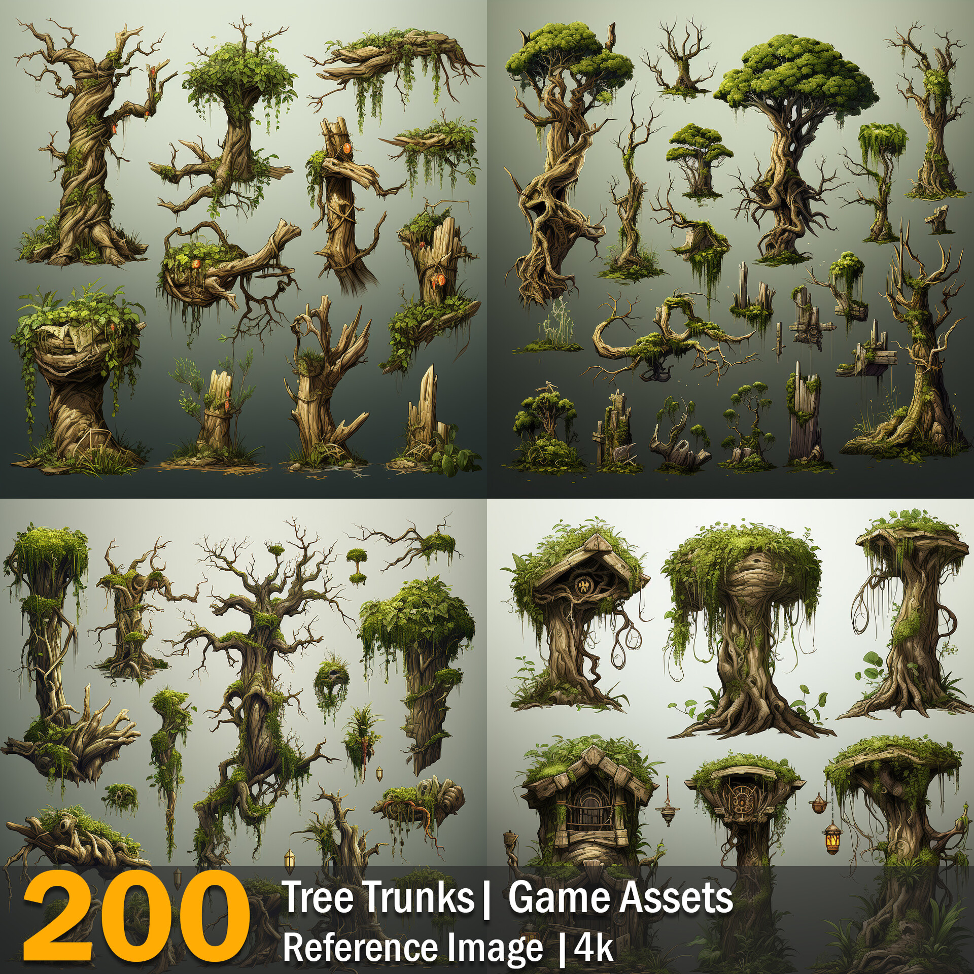 ArtStation - Tree Trunks | Game Assets | Reference Images | 4K