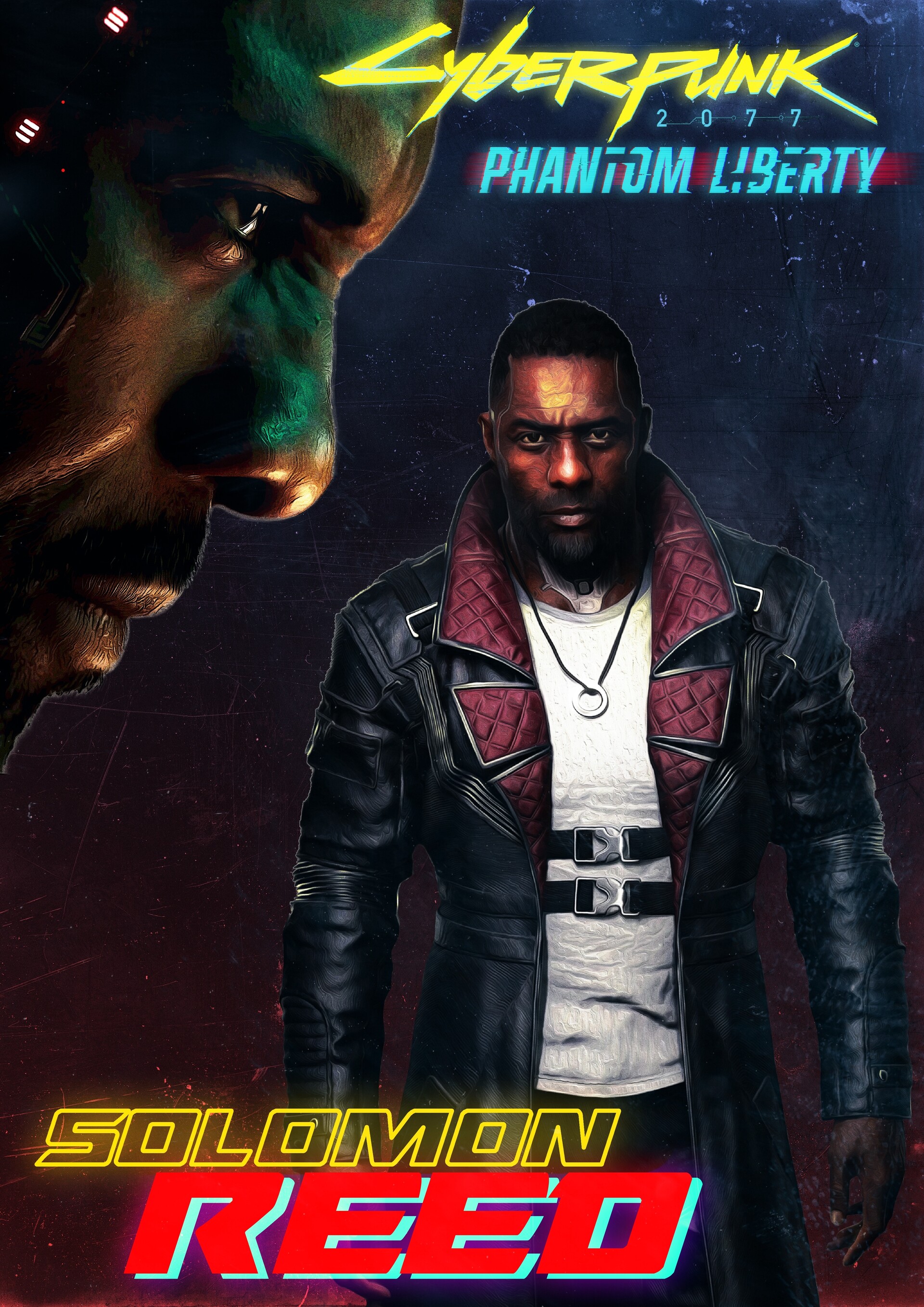 ArtStation - Solomon Reed from Cyberpunk 2077 poster