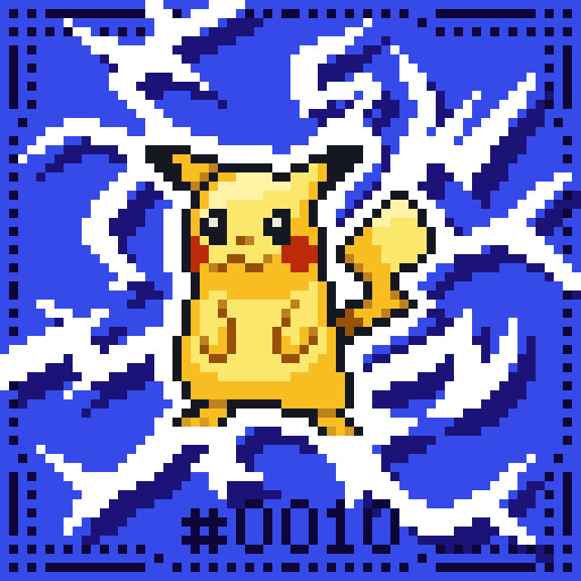 ArtStation - Pikachu Pixel Art