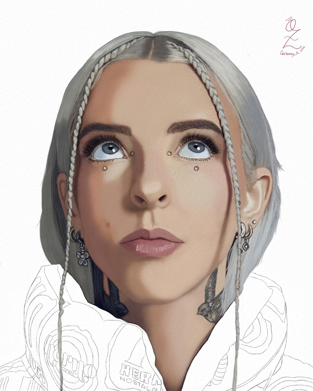 ArtStation - Young Miko Portrait Sketch 2 by Oz Galeano