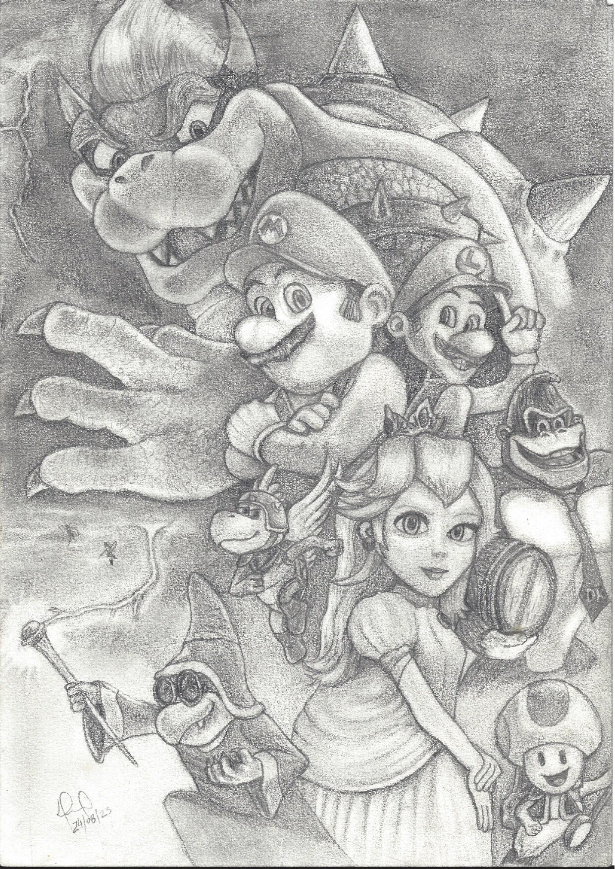 ArtStation - Super Mario Bros movie poster (old school style)
