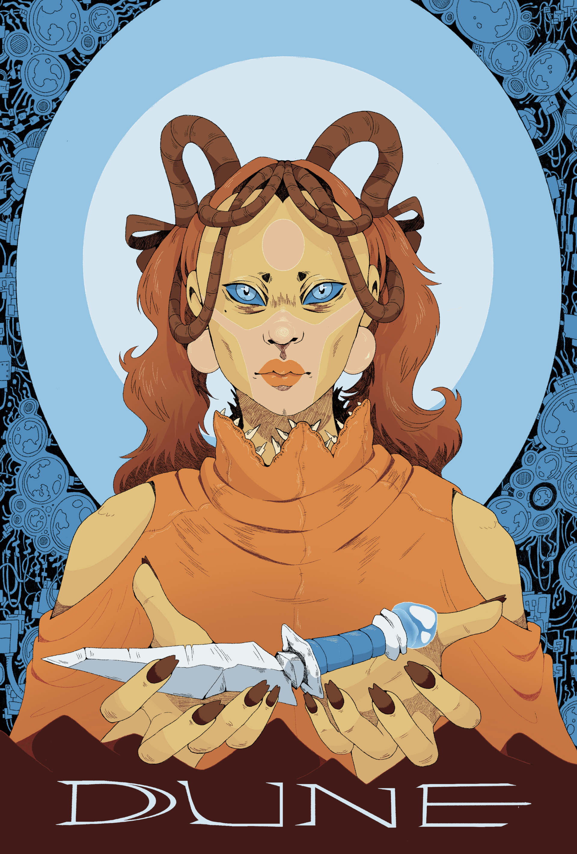 ArtStation - DUNE book cover illusration