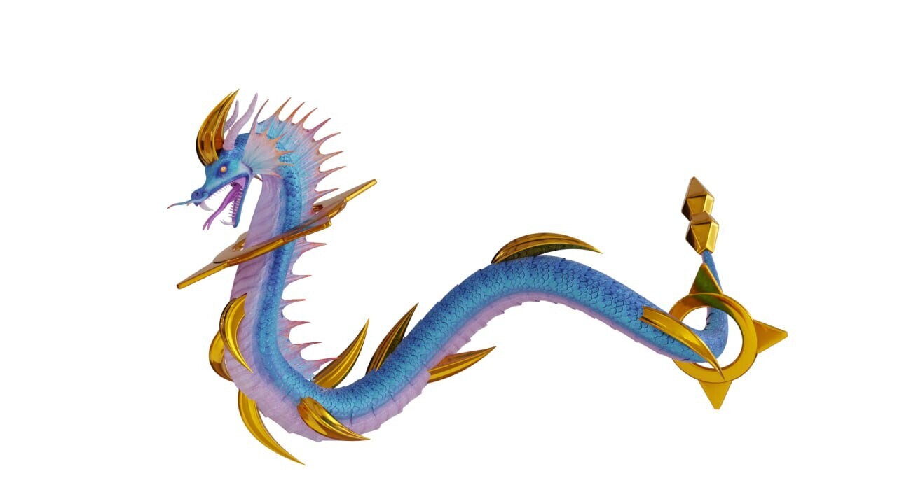 ArtStation - Sea dragon 3D model