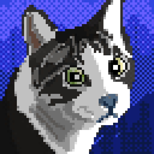 ArtStation reliable Pixel Art Realistic Cat