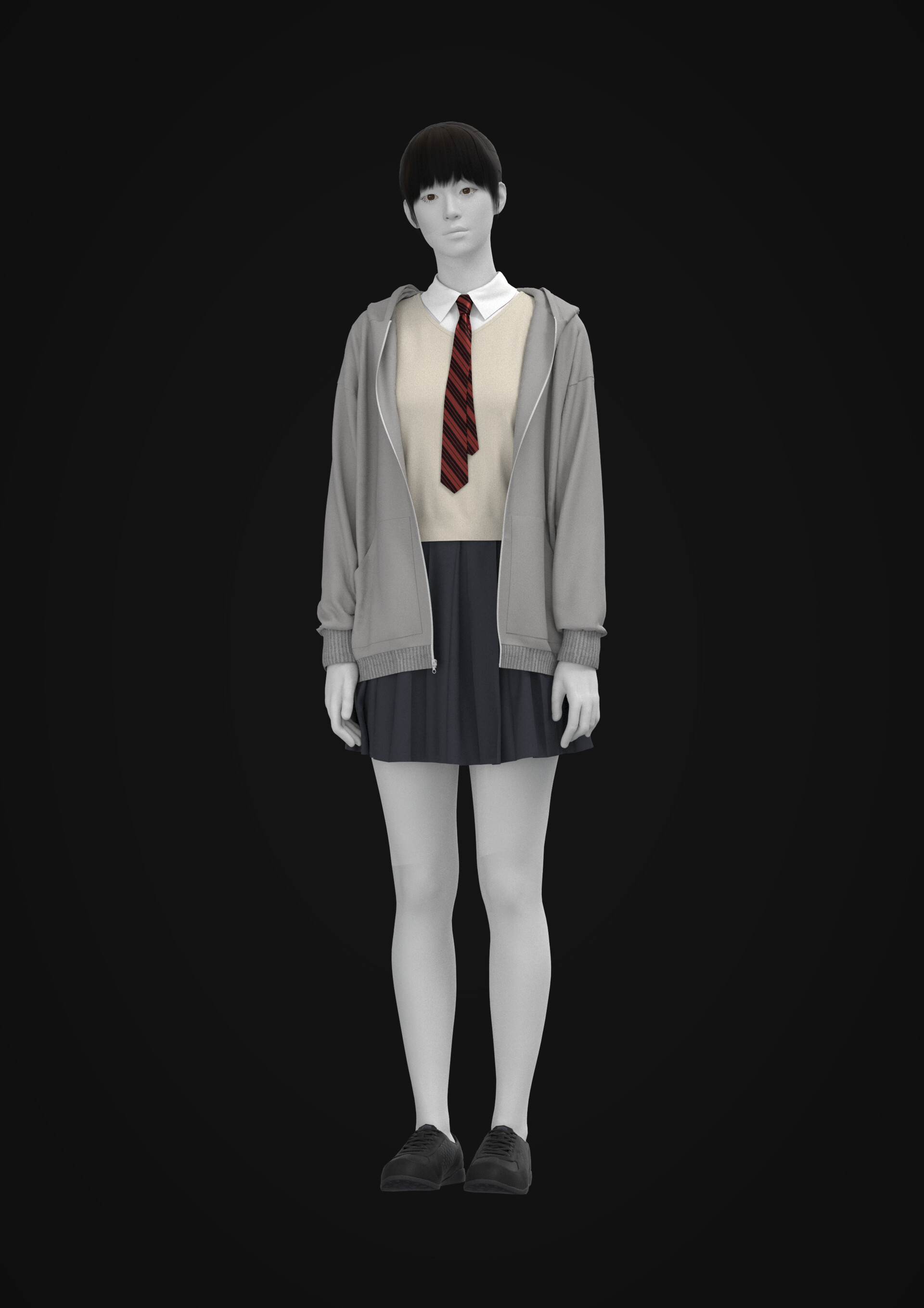 ArtStation - school outfit