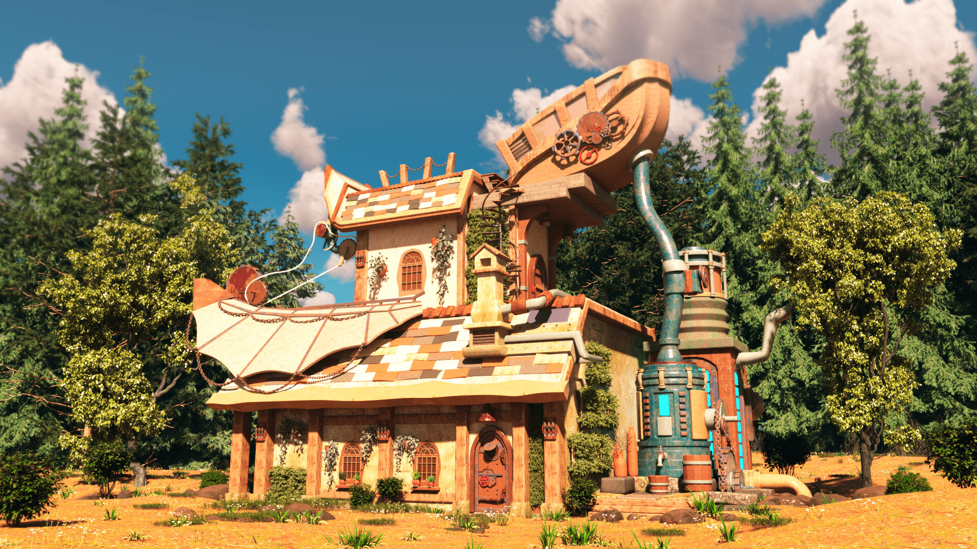 ArtStation - Steampunk House