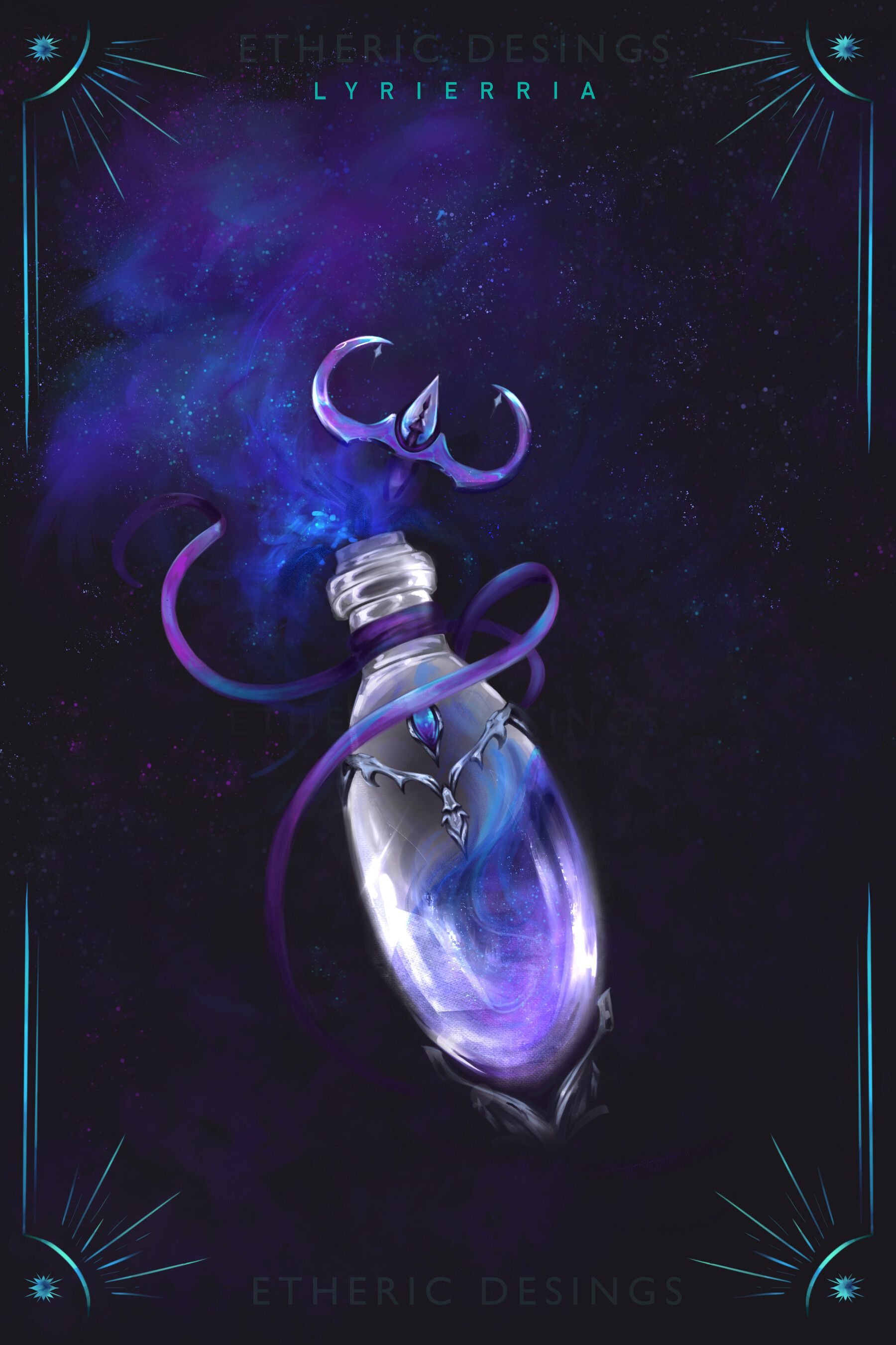 ArtStation - Fully Illustrated Galaxy Potion Book Cover