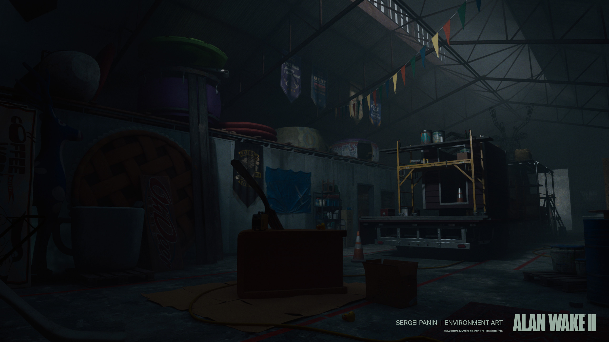 Sergei Leoluch Panin - Alan Wake 2 - Watery Warehouse