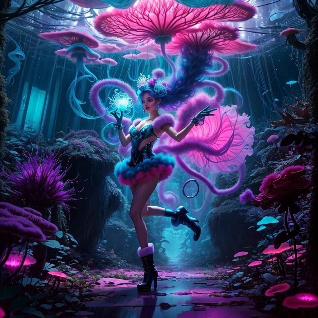 ArtStation - World Building - Tykyl Flora: bioluminescent underground ecosystem