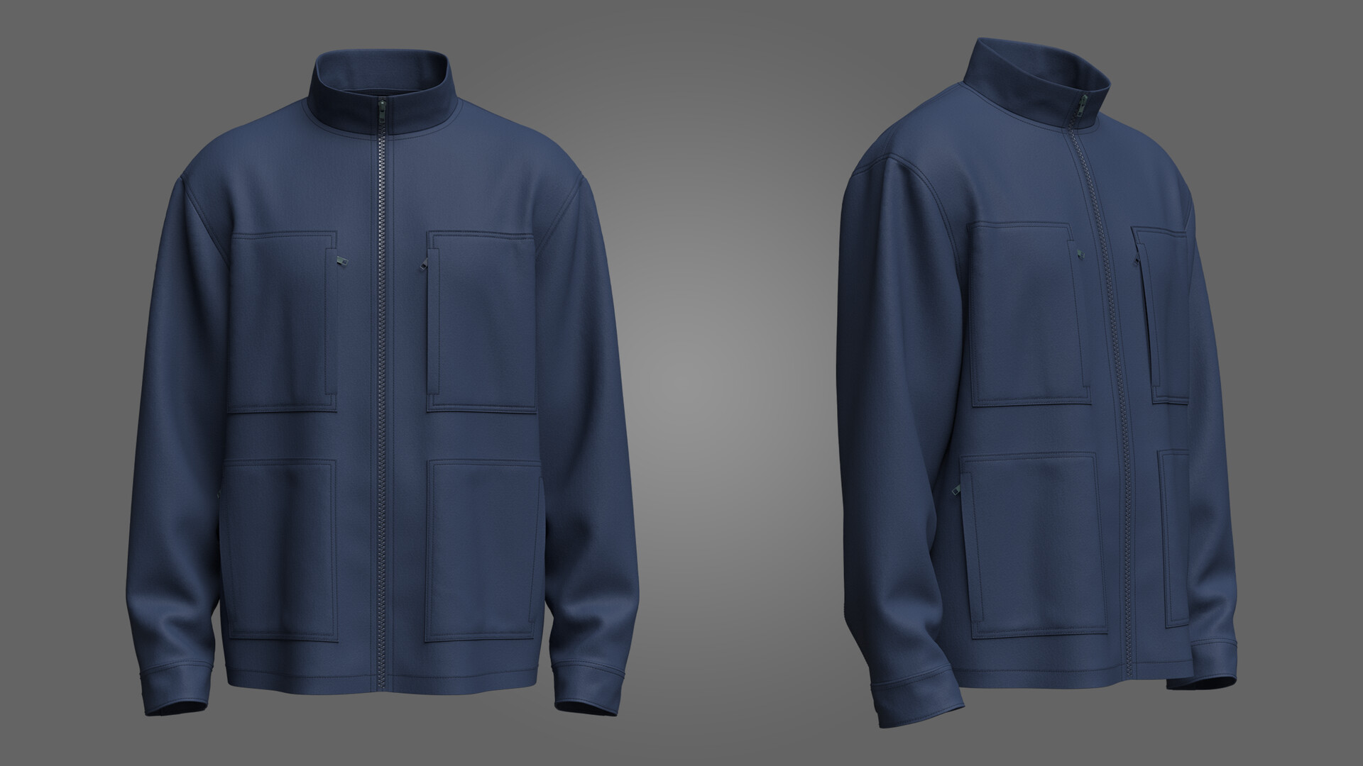 ArtStation - Zipup_Jacket_3d_Model