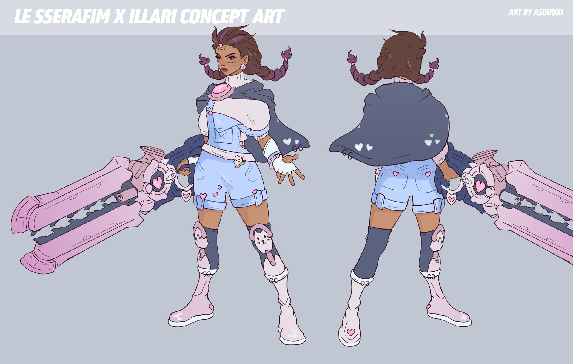 ArtStation - Overwatch illari LE SSERAFIM skin concept