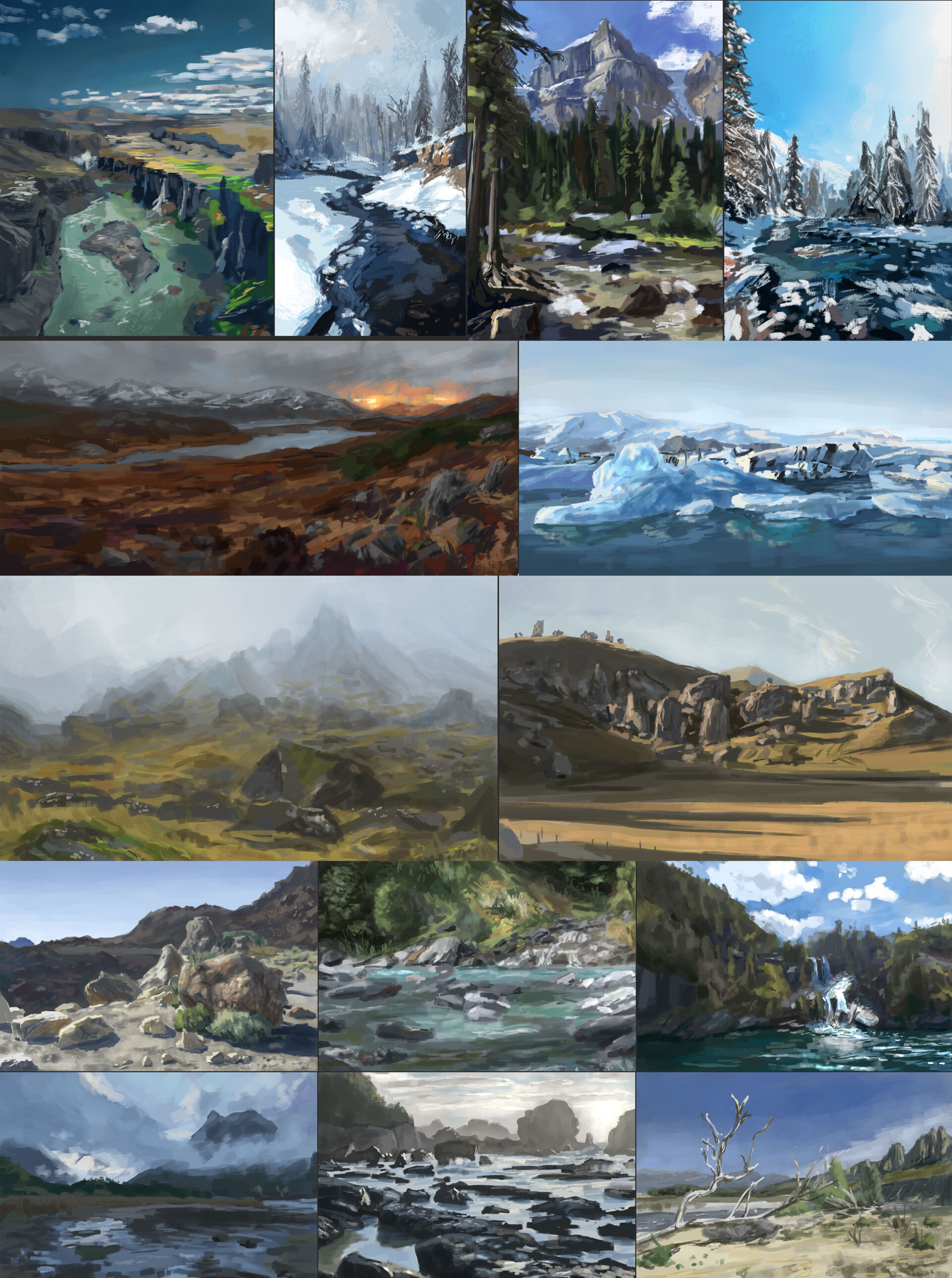 ArtStation - Color study