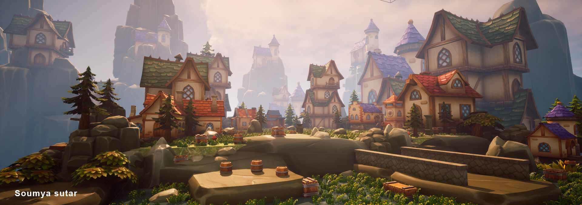 ArtStation - cartoon Environment