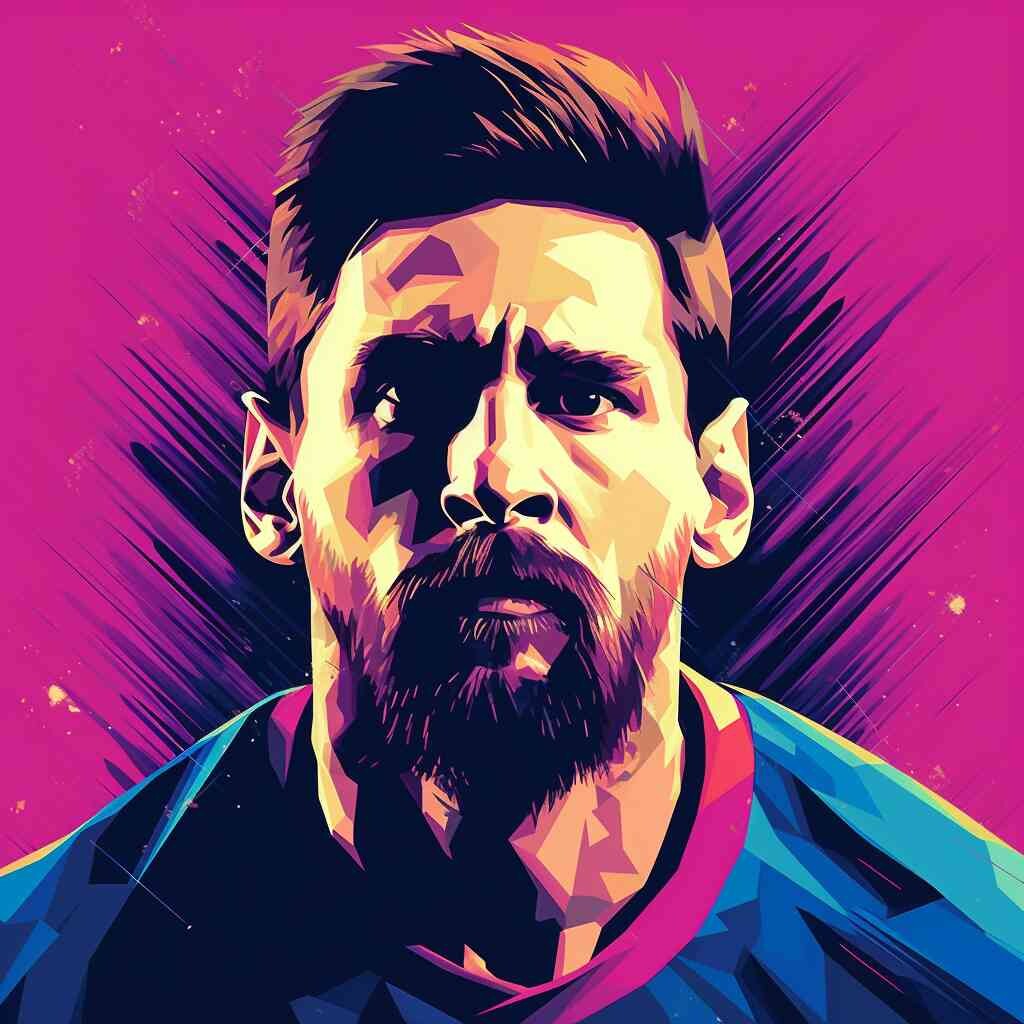 ArtStation - WPAP ART OF LIONEL MESSI