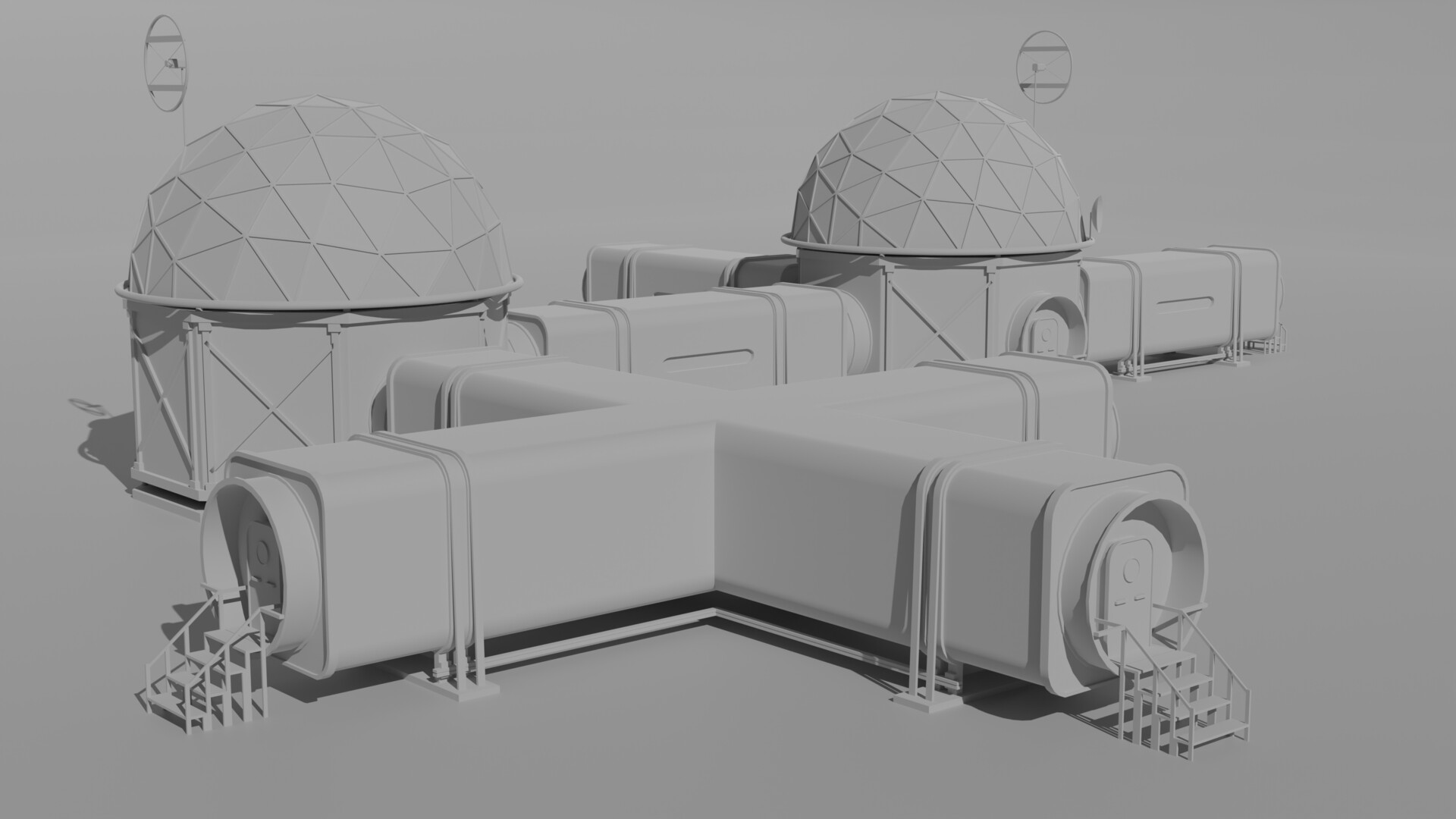 ArtStation - ISRO LUNAR BASE CONCEPT MODEL