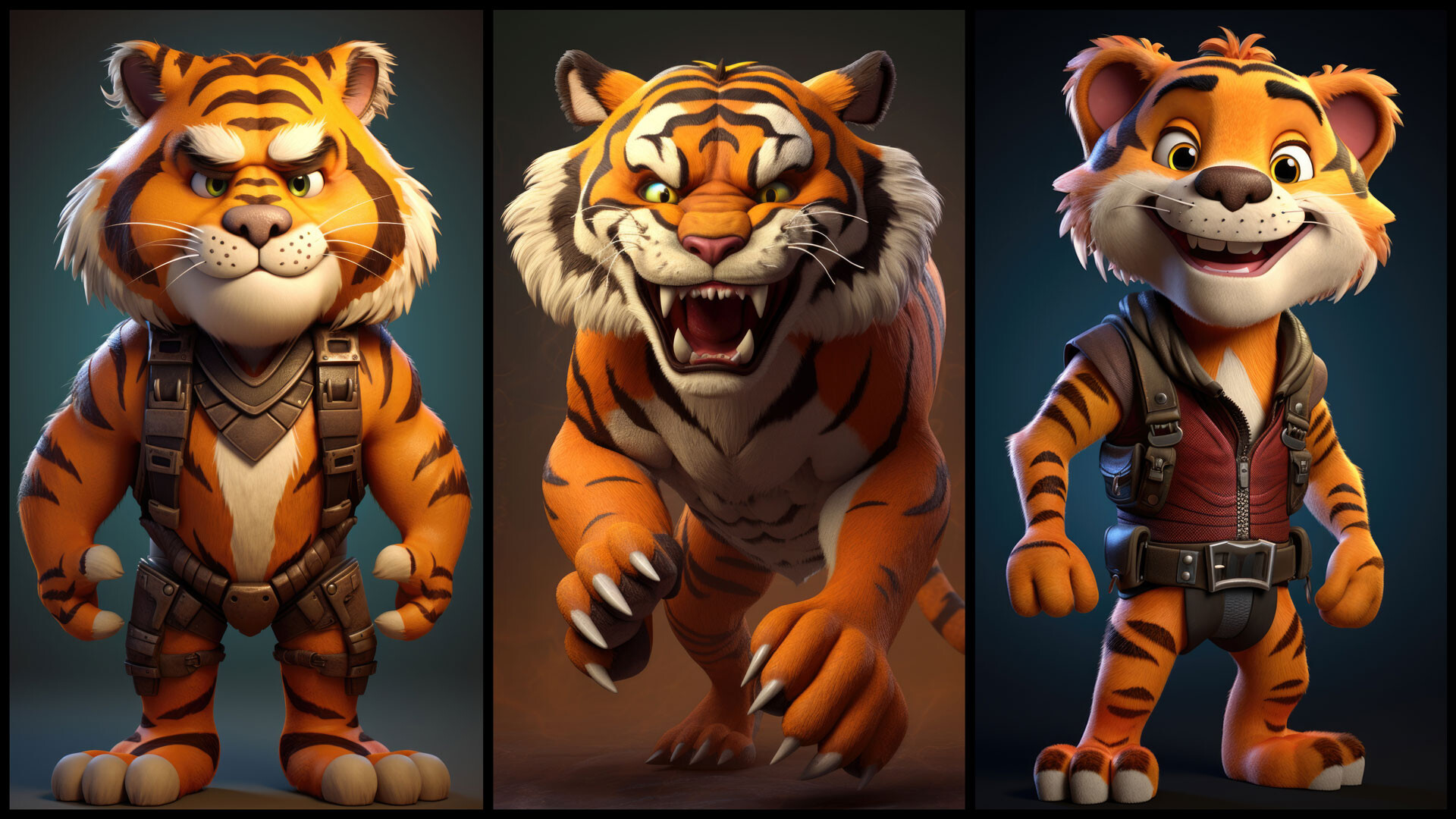 Sense Of Peace - 300 Cartoon Tiger Characters