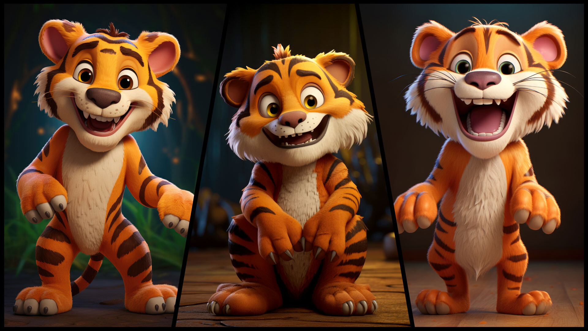Sense Of Peace - 300 Cartoon Tiger Characters