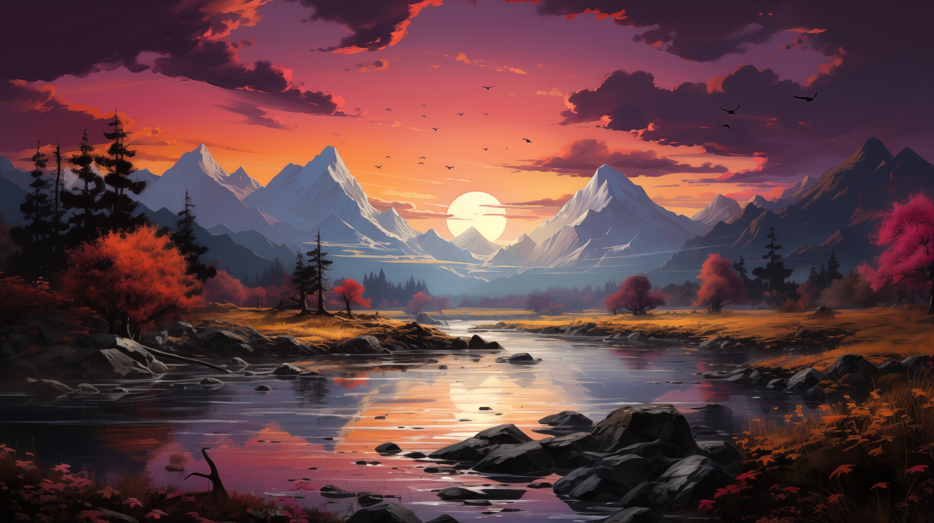 ArtStation - AI peaceful landscape