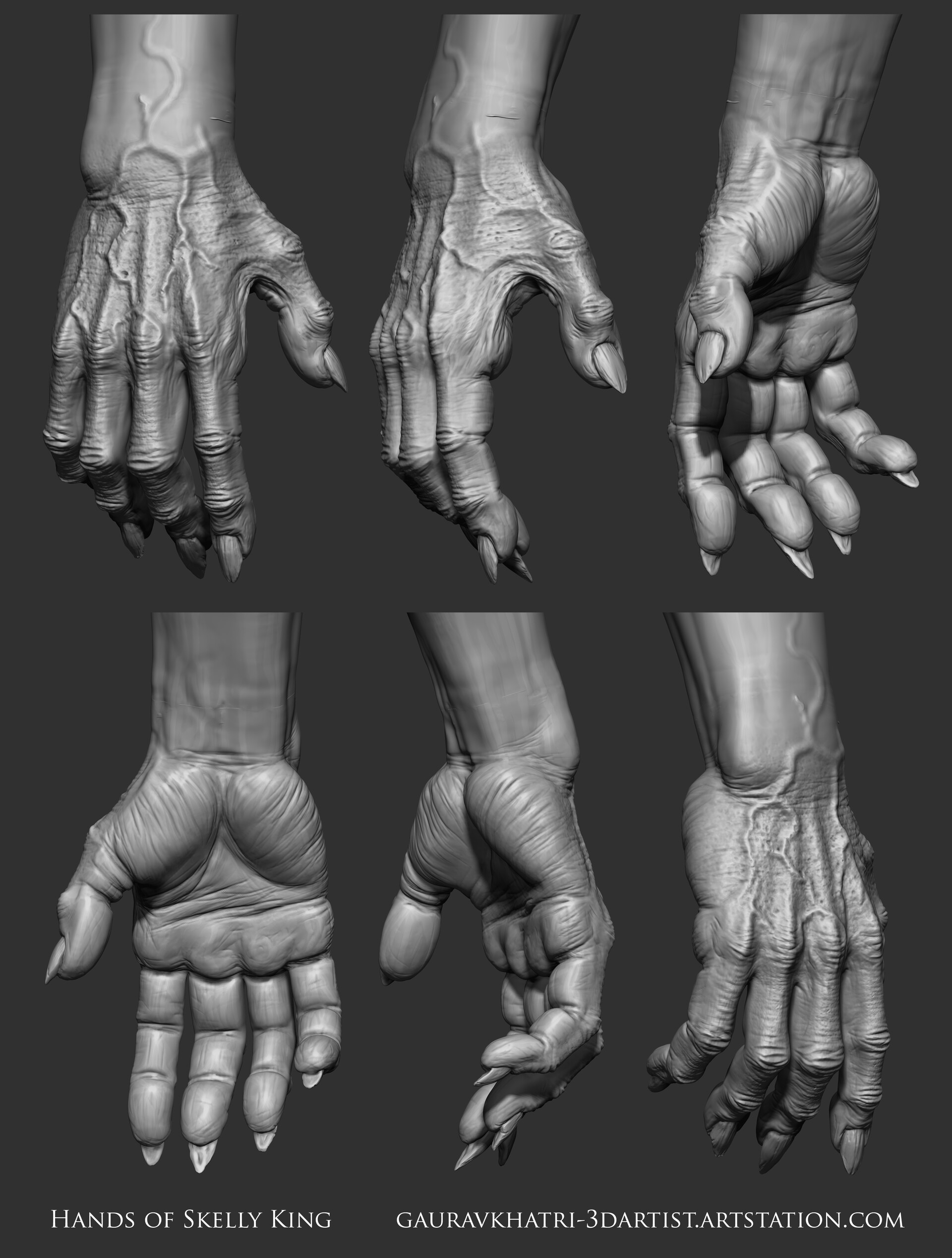 ArtStation - Skelly King Hands