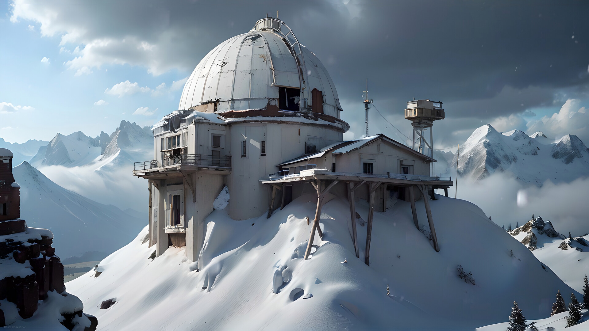 ArtStation - Abandoned observatory