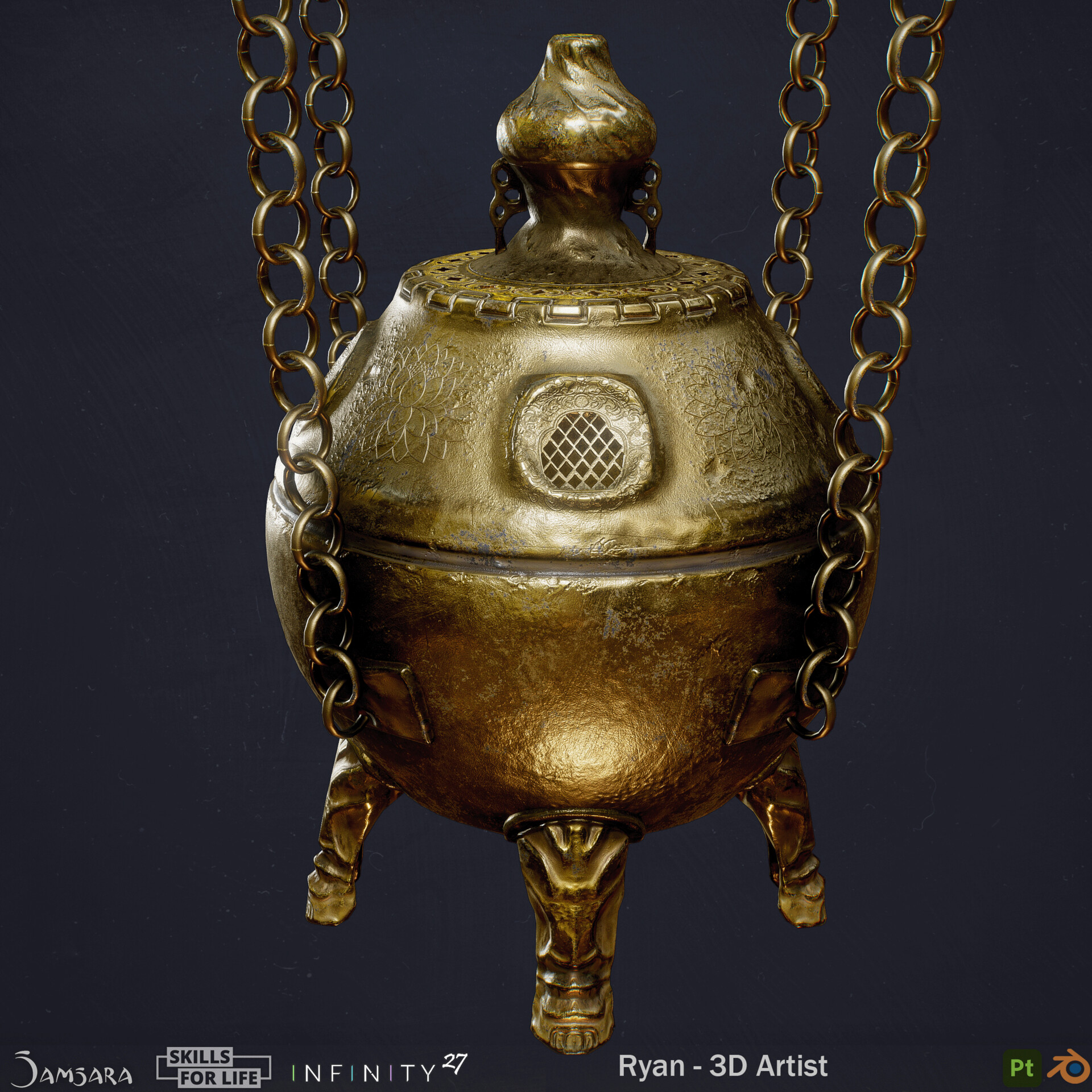 Ryan_3D - Incense Vessel - Samsara Infinity 27 Bootcamp