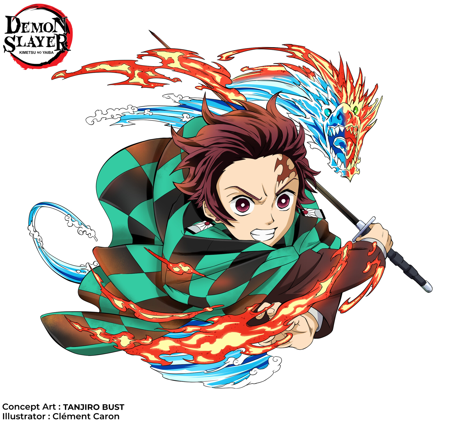 ArtStation - Demon Slayer Tanjiro - Concept Art