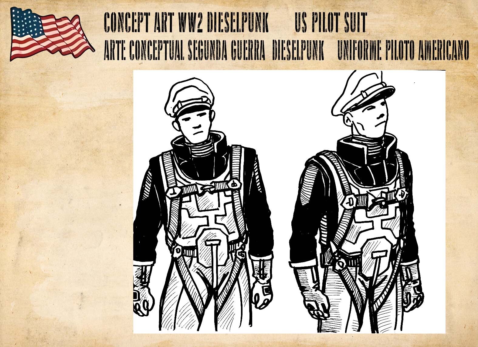 ArtStation - dieselpunk concept art ww2 3