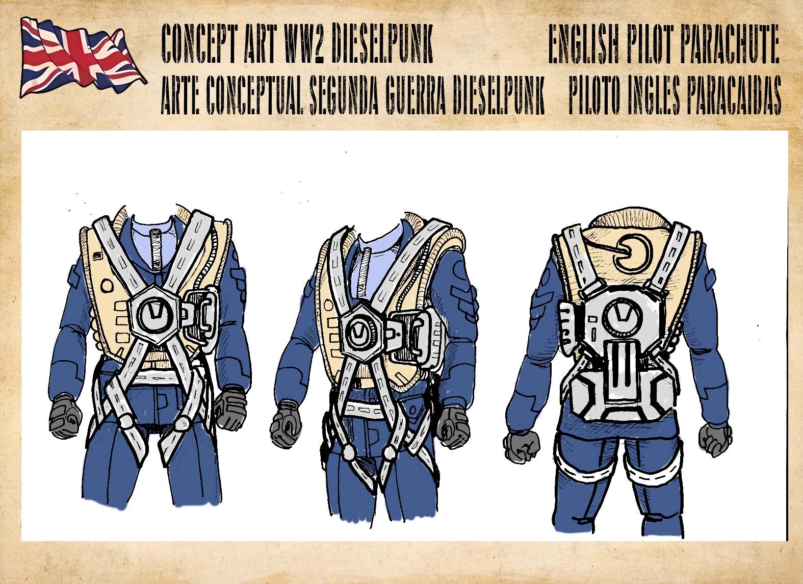 ArtStation - dieselpunk concept art ww2 6