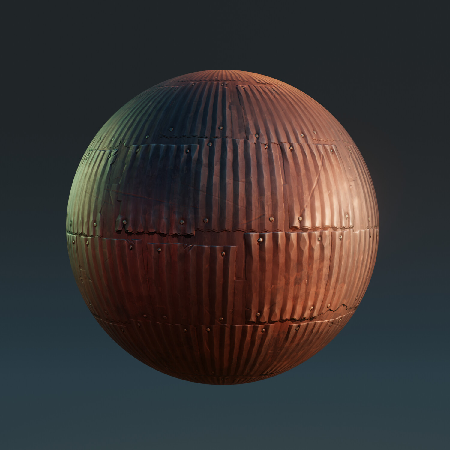 ArtStation - Stylized Metal Panel Material