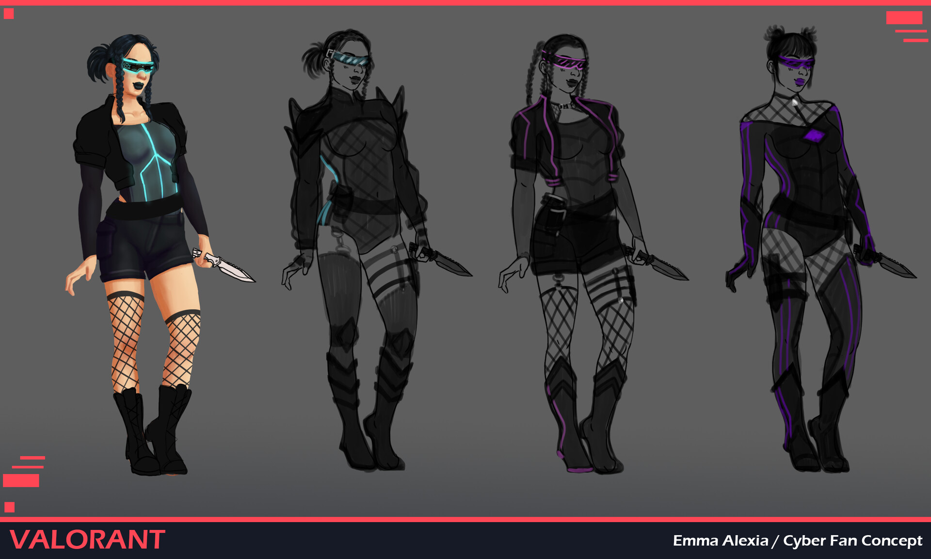 ArtStation - Cyber - Valorant Character Concept