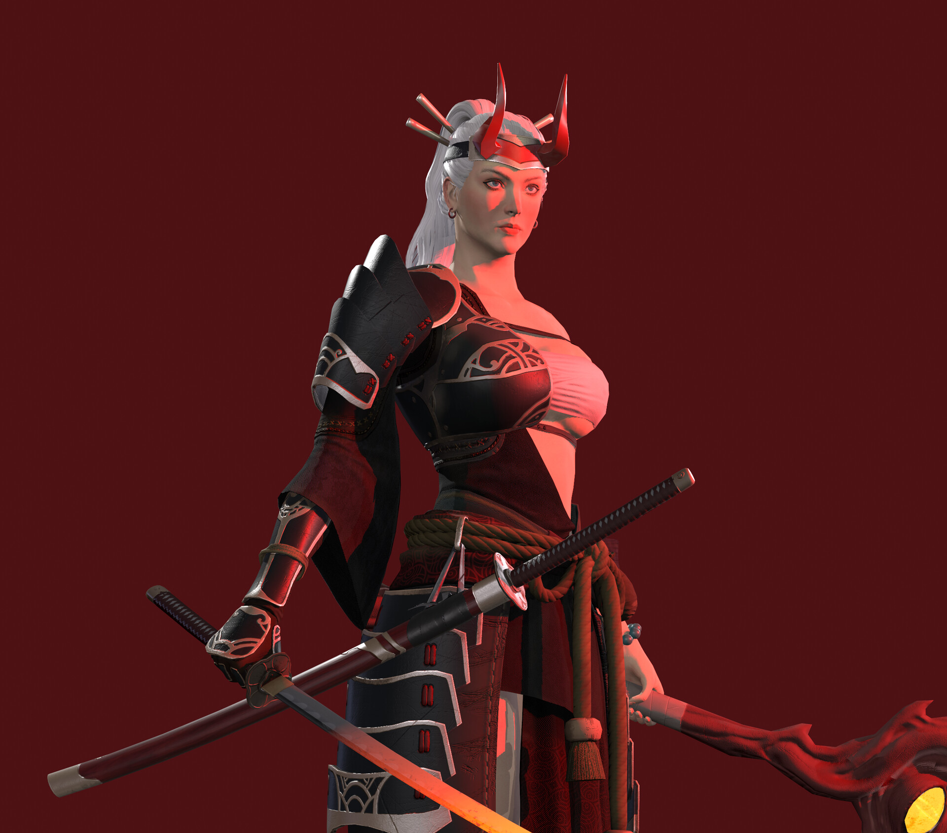 ArtStation - Female Samurai - First blood of Duty